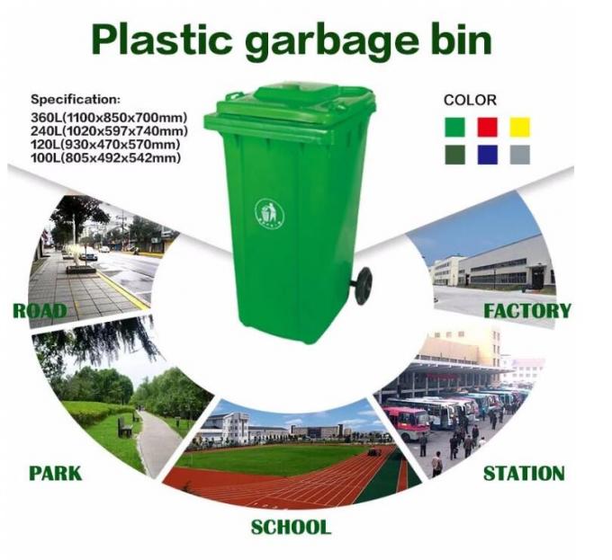 Colorful Large Kitchen Trash Can / Durable 5 Gallon Trash Can With Lid