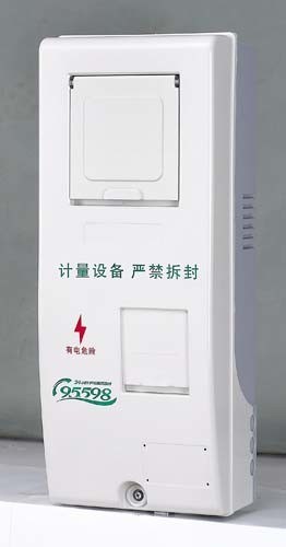 Outdoor Smart Power Meter Box / Common Type Fiberglass Flush Mounted ...